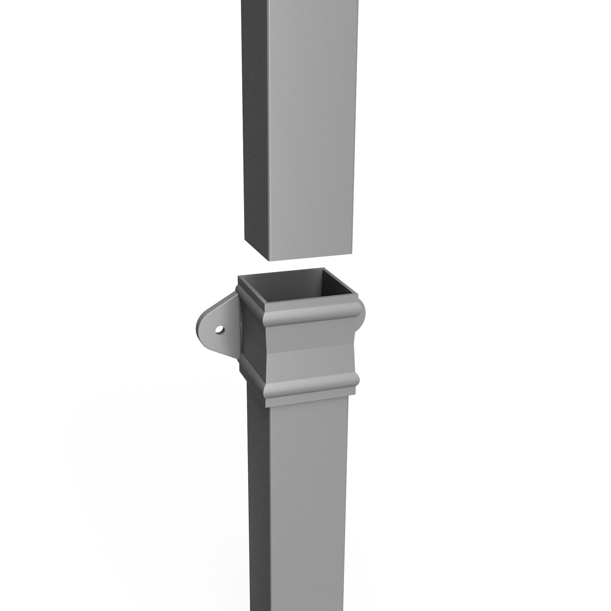 Traditional Square Aluminium Downpipes - 72x72mm