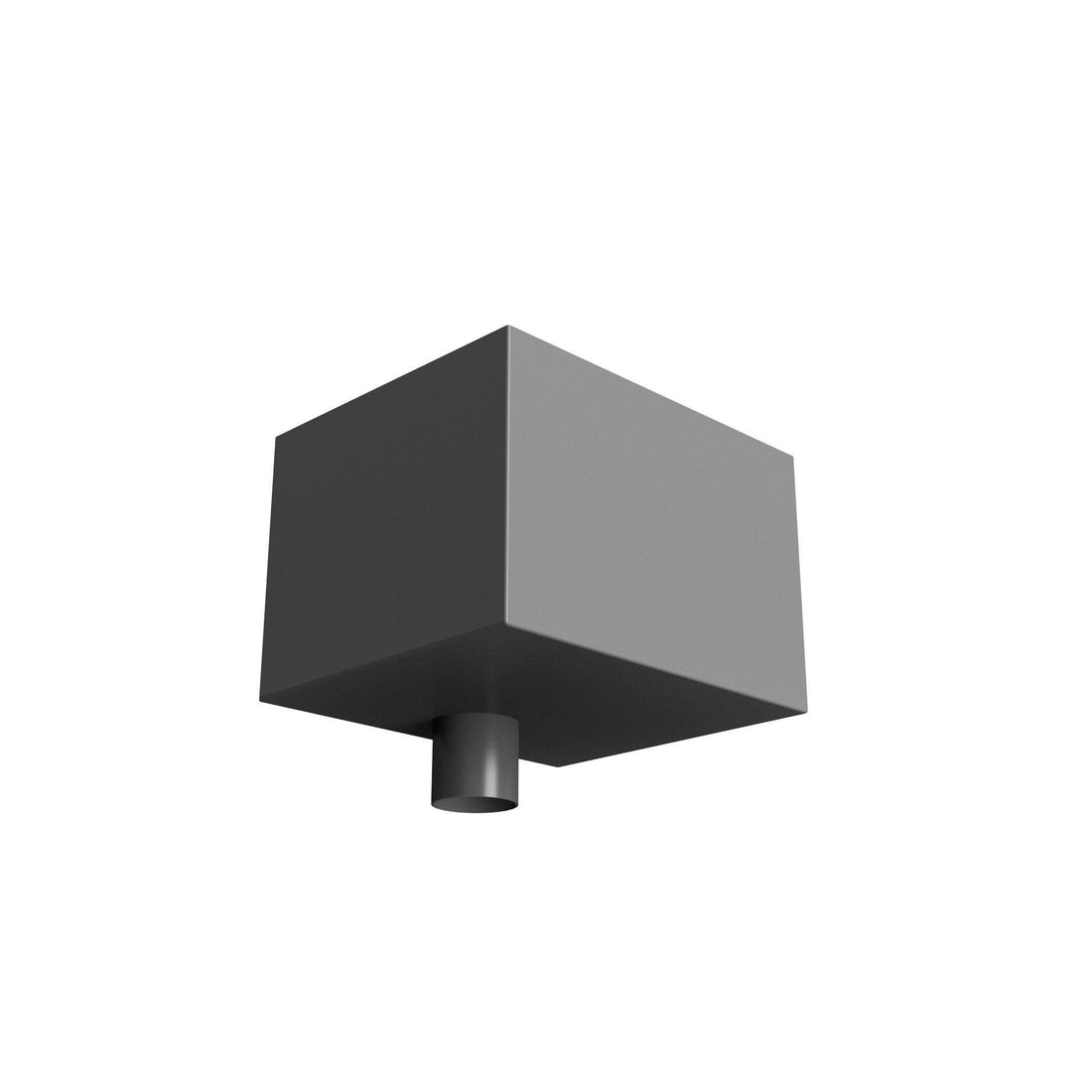 Aluminium Hopper Head 300x250x200mm (WxDxH) - 63mmØ