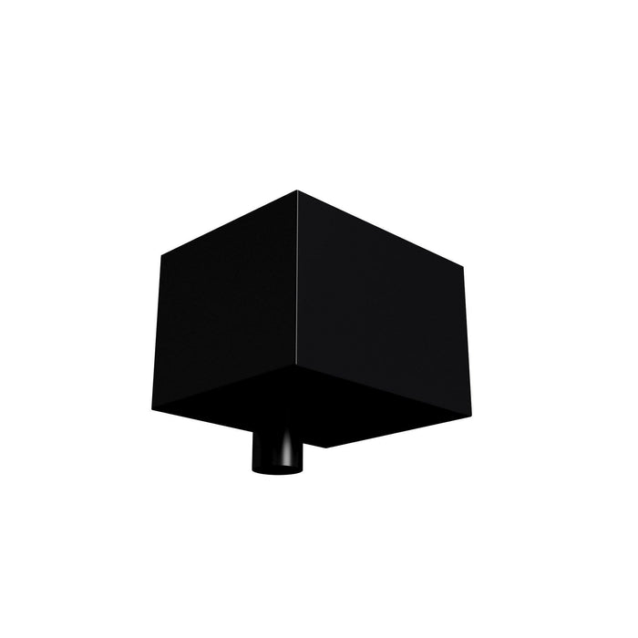 Aluminium Hopper Head 300x250x200mm (WxDxH) - 63mmØ