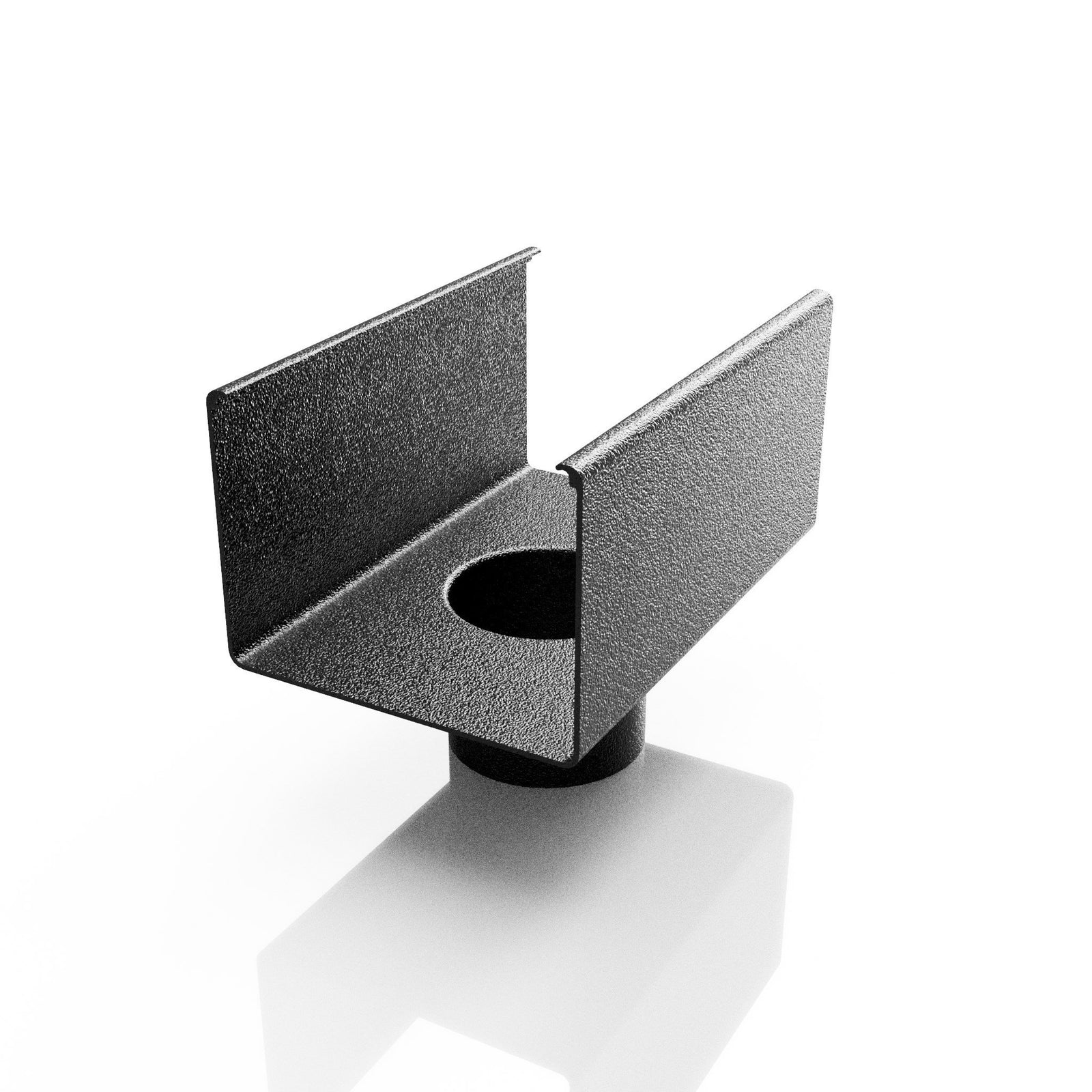 Aluminium Box Gutter Outlet 76mmØ - 135x100mm