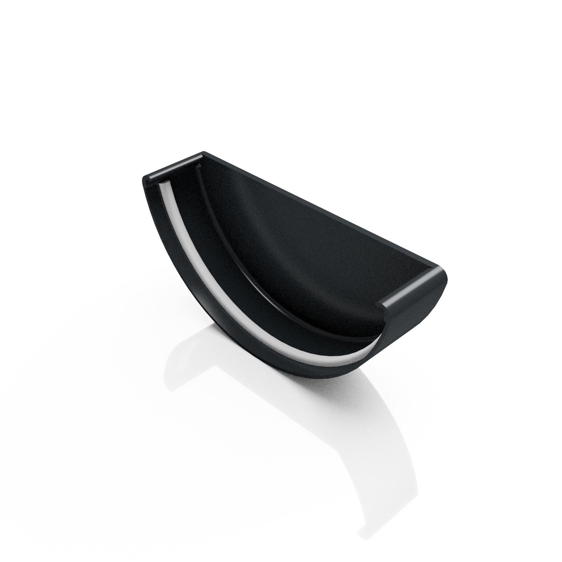 Half Round Aluminium Gutter Stop End - 125mm